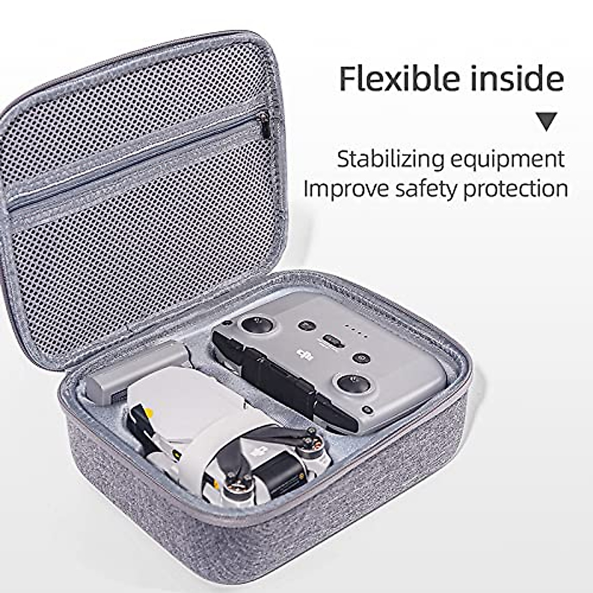YueLi Mavic Mini Carrying Case for DJI Mavic Mini Drone Accessories, Grey, Portable,backpack,compatible,travel