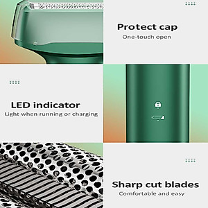 Electric Razor for Men,New Upgrade Electric Shaver with Pop-Up Trimmer,Portable USB Rechargeable Wet Dry Foil Shaver Easy One-Button Use Suitable for Home,Car,Travel Gifts for Male Father Boys