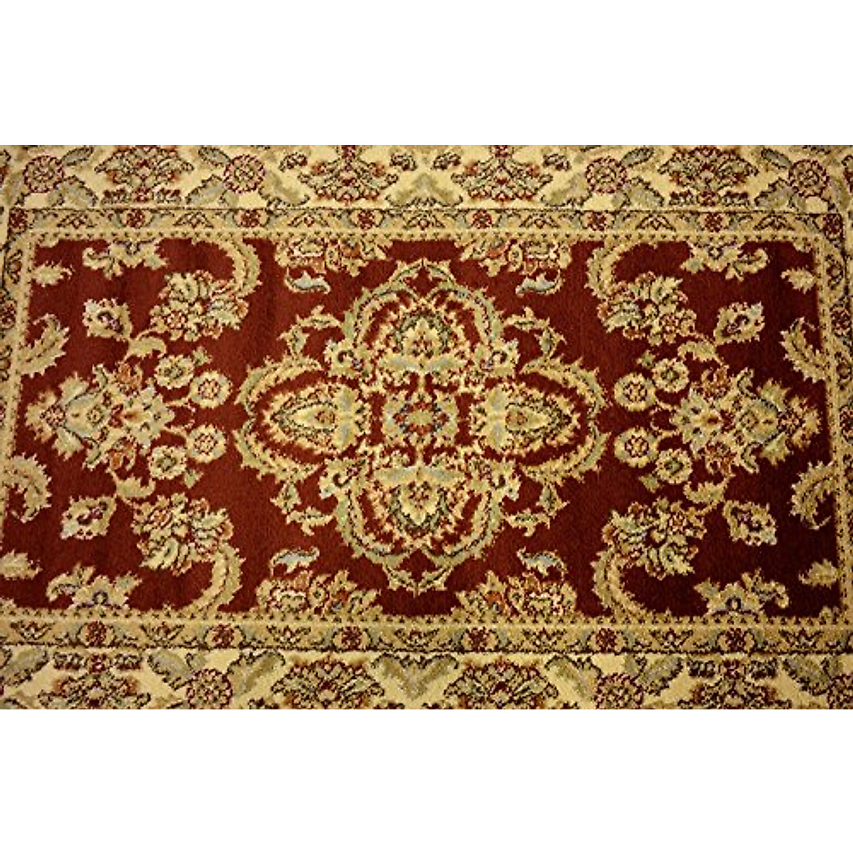 Unique Loom Voyage Collection Traditional Oriental Classic Intricate Design Area Rug (3' 3 x 5' 3 Rectangular, Red/Tan)