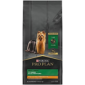 Purina Pro Plan Toy Breed Dog Food With Probiotics for Dogs, Chicken & Rice Formula - 5 lb. Bag
