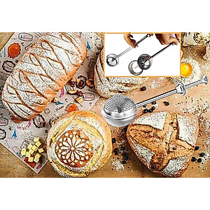 Powdered Sugar Shaker Duster With Lid Sugar Flour Sifter for Baking spice Sifters powder duster sugar powder Flour Duster for baking Tools Dusting Flour Wand for Spices Dust Flour Sifter