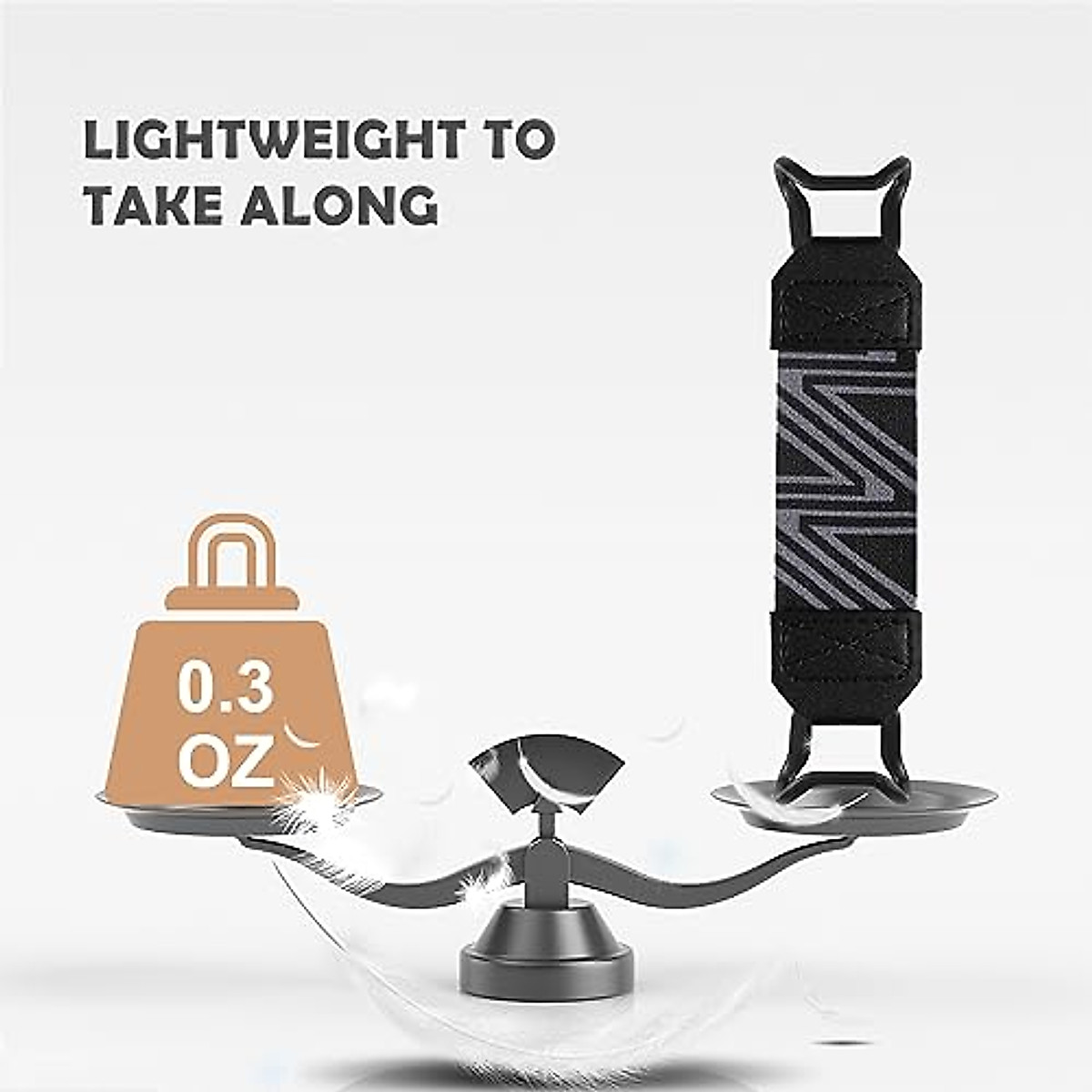 Aiaabq Security Hand Strap, Kindle Hand Strap Lightweight Finger Grip Holder for eReaders -Kindle/Kobo/Voyaga/Lenovo/Sony Kindle E-Book/iPad Tablet (1pc 6-8in Black)