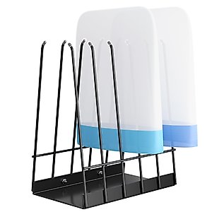 Josmimic Reusable Bags Drying Rack: Stainless Steel Multiple Kitchen Storage Organizer for Plastic, Gallon, Snack, Sandwich bags, Desktop Book Shelf, Dresser Storage Rack