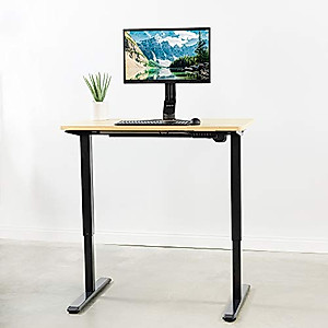 VIVO Light Wood 43 x 24 inch Universal Solid One-Piece Table Top for Standard and Sit to Stand Height Adjustable Home and Office Desk Frames, DESK-TOP43C