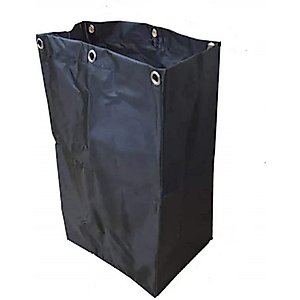 HYFT-HOME Replacement Janitorial Cart Bag,Waterproof High Capacity Thickened Housekeeping Commercial Janitorial Cleaning Cart Bag(16 x 11 x 27inches) (Black), One Size