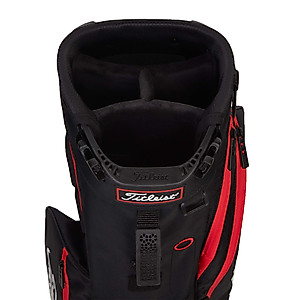 Titleist - Players 4 Golf Bag - Black/Black/Red