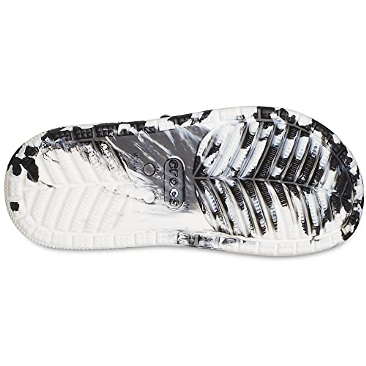 Crocs Unisex Classic Cozzzy Platform Sandals | Fuzzy Slippers Slide, Black/White,7 Women/5 Men