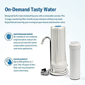 ProOne ProMax Countertop Water-Filter System (with Pre-Sediment Filter)