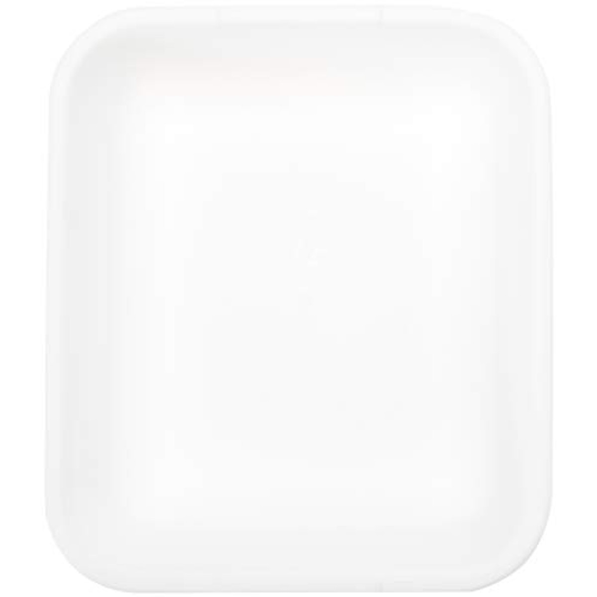 11.4 QT White Plastic Rectangular Dish Pan, 14.45" x 12.55" x 5.67", Pack of 2