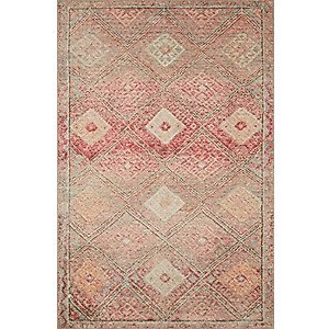 Loloi Justina Blakeney x Malik Collection MAL-01 Dove/Sunset Contemporary 7'-6" x 9'-6" Area Rug