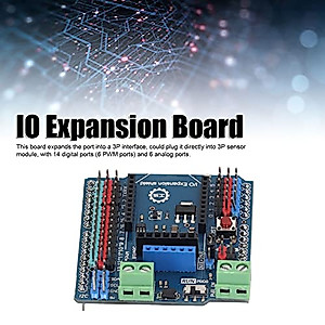 Sensor Expansion Board, Support Plug and Play External Power Supply 3P Communication Storage Interface IO Expansion Module for Controller