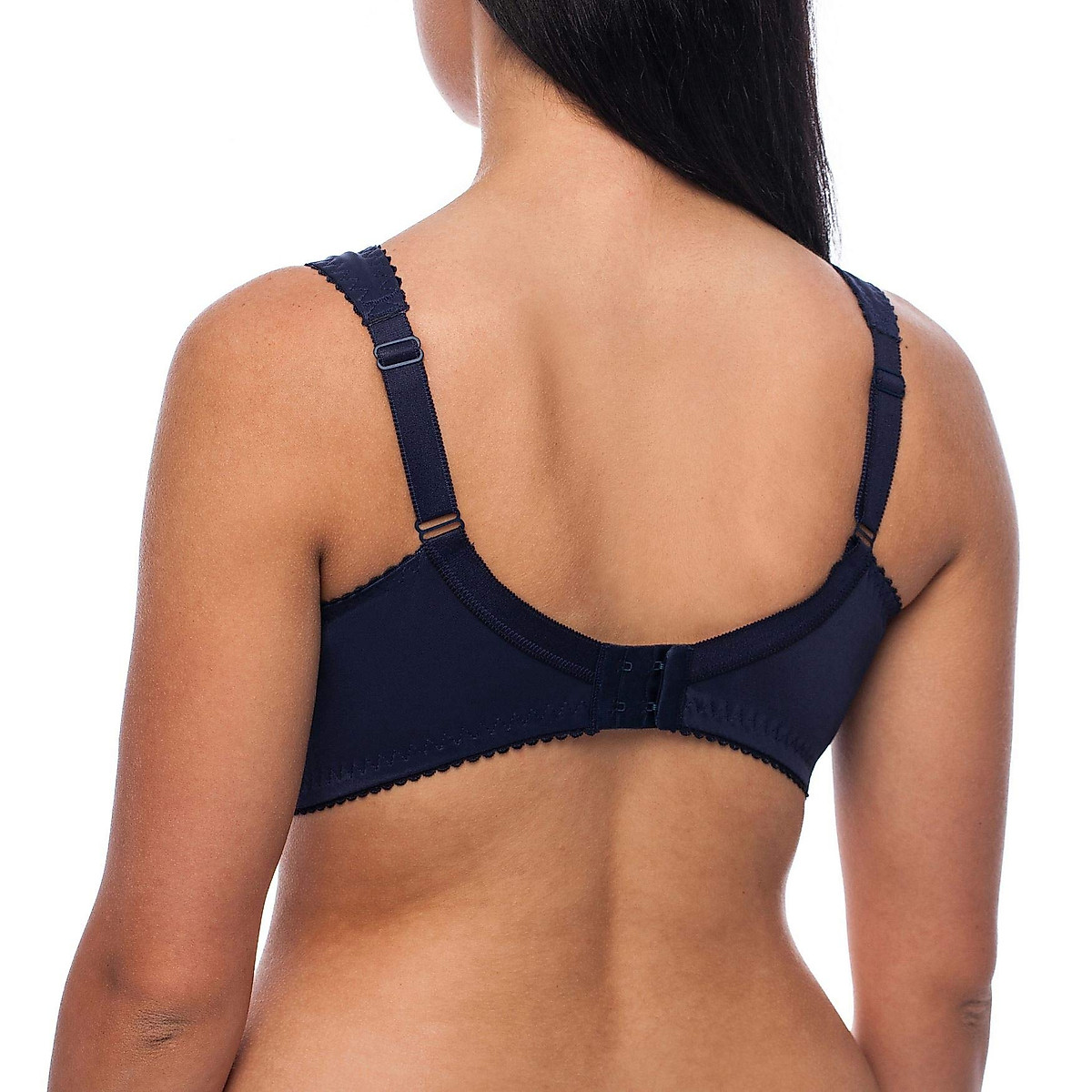 frugue Wireless Comfort Sleep Unlined Plus Size Bra Blue US 40 C