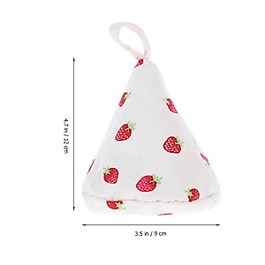 Hemoton Hot Pot Handle Cover Triangular Pot Handle Cap Thicken Air Fryer Polyester Oven Mitts