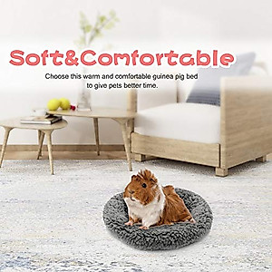 BWOGUE Hamster Bed,Round Velvet Warm Sleep Mat Pad for Hamster/Hedgehog/Squirrel/Guinea Pig/Rats and Other Small Animals