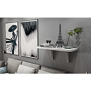 DMAITH Wall Mounted Floating Shelves, 24inch Storage Bookshelf Wooden Display Shelf, Wood Wall Shelves for Bedroom, Bathroom, Living Room, Kitchen