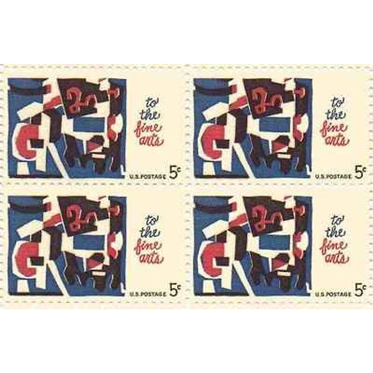To The Fine Arts Set of 4 x 5 Cent US Postage Stamps NEW Scot 1259