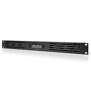 AC Infinity CLOUDPLATE T1, Rack Mount Fan Panel 1U, Exhaust Airflow, for Cooling AV, Home Theater, Network 19” Racks