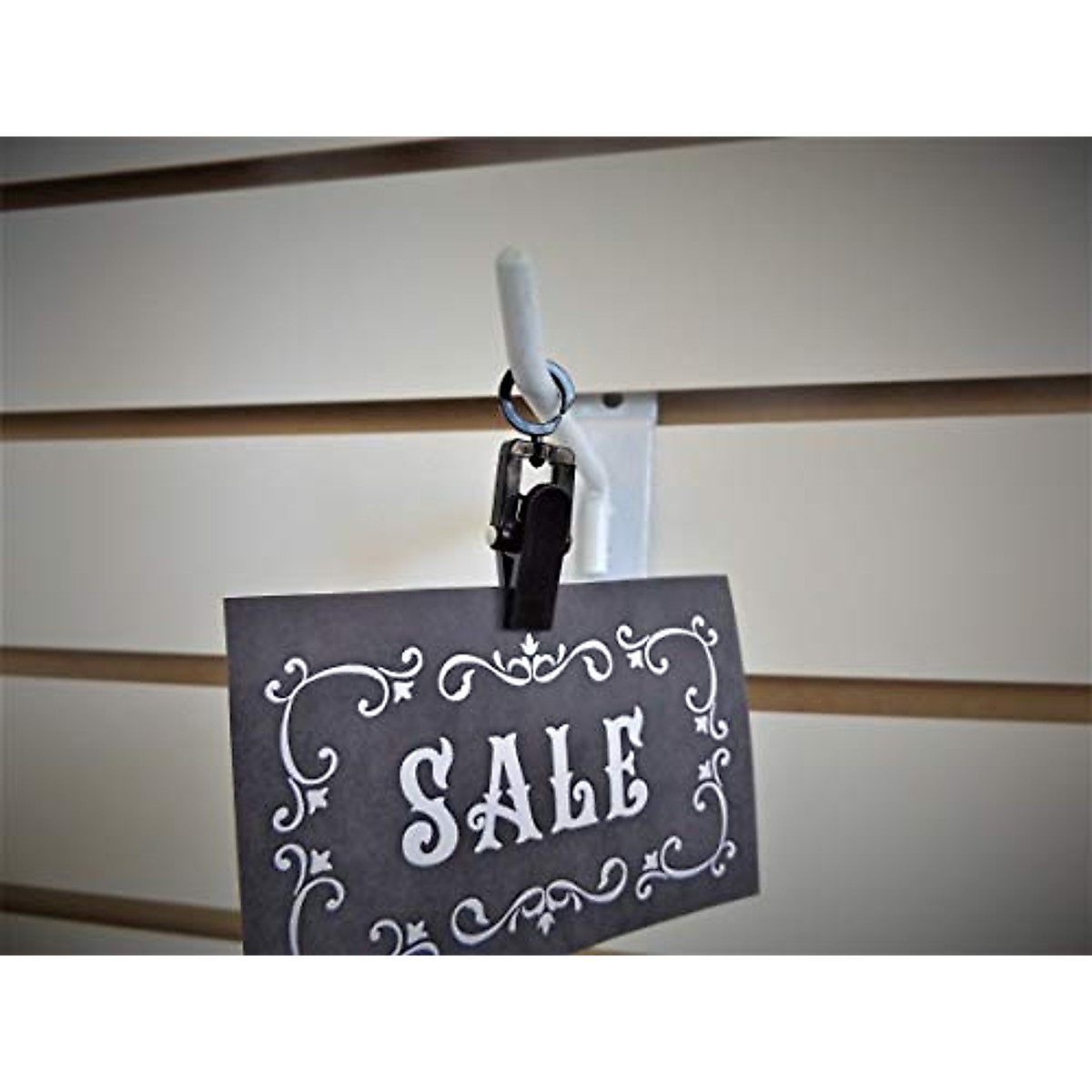 NAHANCO CC2B24 Plastic Swivel Rotating Clever Clip, 2”, Black (Pack of 24)