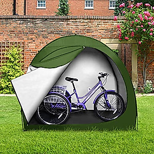 H&ZT Bike Storage Tent Shed, 6.5' Outdoor Cover for Bike, Lawn Mower Garden Tools, Waterproof Bike Storage Tent Shed Bike Shelter