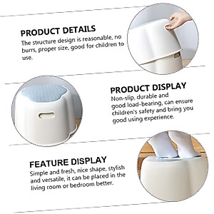 VILLFUL Non-Slip Stool Anti- Footstool Bathroom Footstool Office Footrest Stool Small Stool Stool Under Desk Footrest Stool for Kids Stackable Stool Step Stool Aldult Pp Child