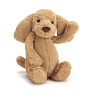Jellycat Bashful Toffee Puppy Stuffed Animal Plush Dog, Medium, 12 inches