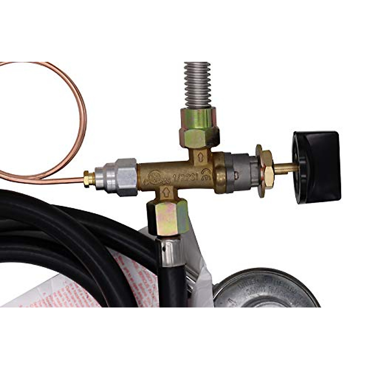 Meter Star Propane Fire Pit/Fireplace Parts Gas Control Valve System Regulator Valve with Hose