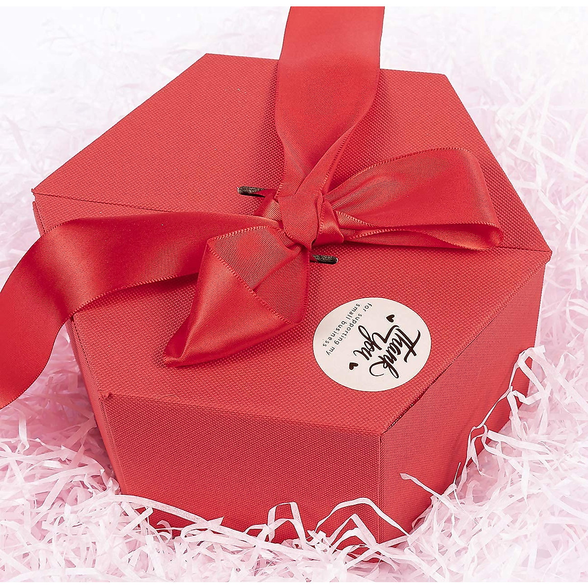 1.5'' Thank You for Supporting My Small Business Stickers 500 PCS Thank You Stickers 4 Design Font Pink Foil Rolls for Greeting Cards Flower Bouquets Self-Adhesive Labels for Gift Wraps