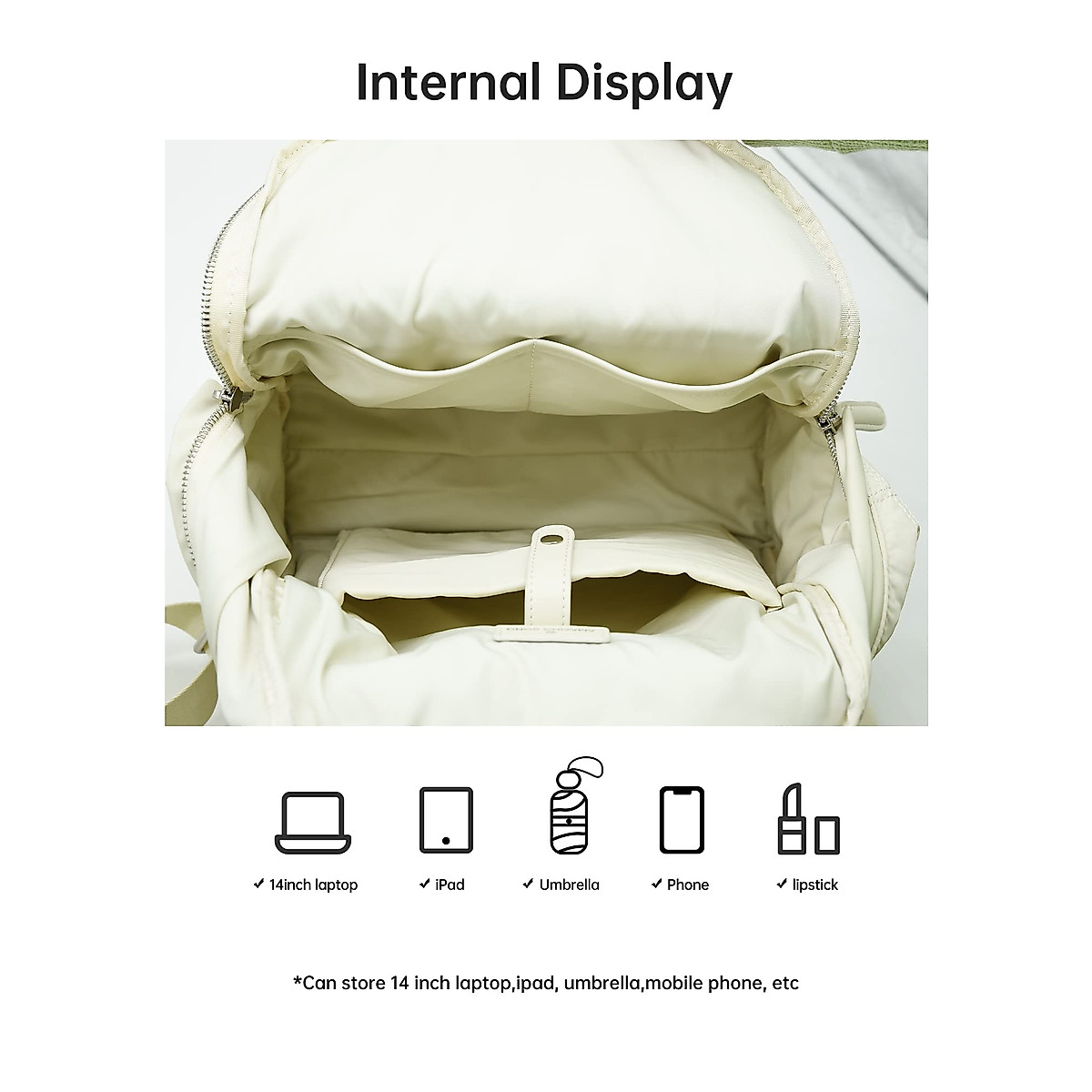 Amazing Song Puffer Quilted Backpack for Women, with Box Designer Waterproof Lightweight Puffy Daypack Travel Work