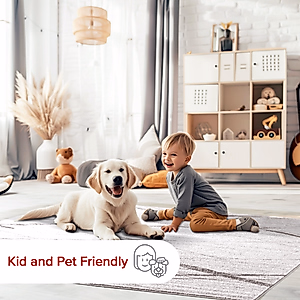 nuLOOM 10x13 Thigpen Contemporary Area Rug, Grey, Abstract Lines, Non-Slip Backing, Stain Resistant, For Bedroom, Dining Room, Living Room, Hallway, Office, Kitchen, Entryway