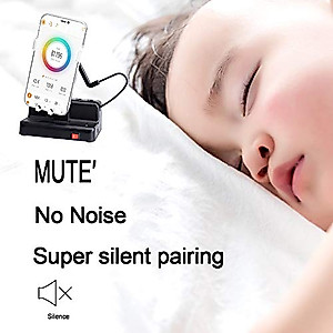 Ermorgen Automatically Steps Counter Compatible for Pokemon Go Cellphone Pedometer (Width Under 3.4 inches) Electric Version Non-Magnetic, Mute Stainless Steel Bearings Quick Steps Earning- White