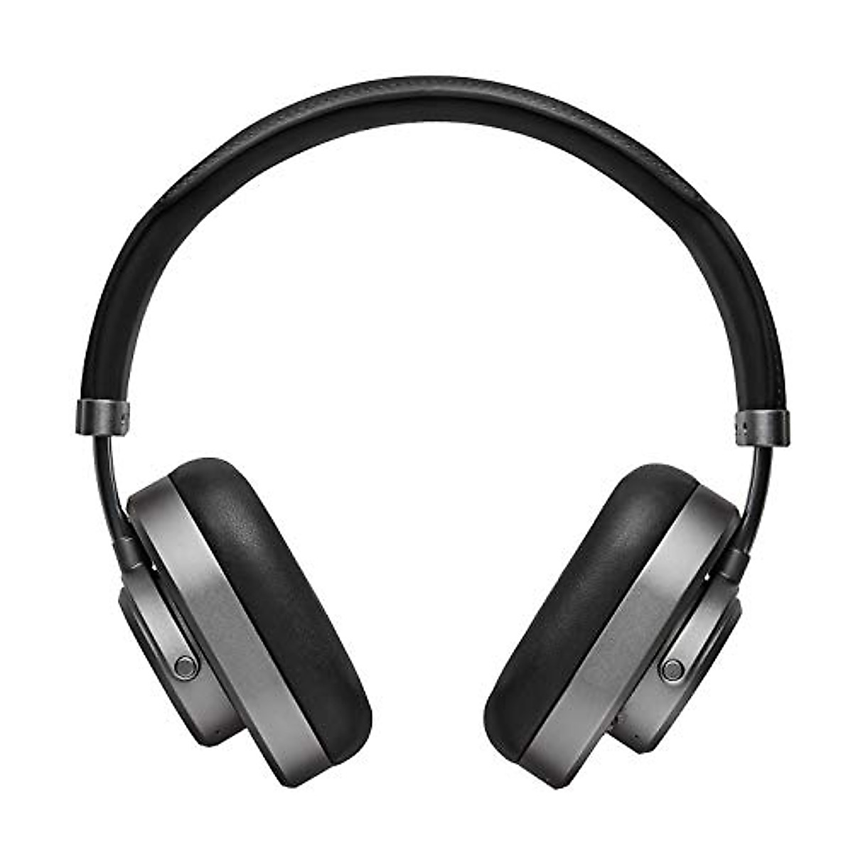 Master & Dynamic MW65 Active Noise-Cancelling (Anc) Wireless Headphones – Bluetooth Over-Ear Headphones with Mic – Gunmetal/ Black Leather
