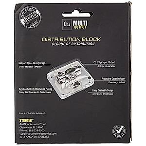 Stinger SPD512 PRO Series Power Distribution T-Block with (3) 1/0-Gauge Inputs