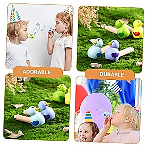 ibasenice 8pcs Whistle Bath Toys for Kids Birds Toys Trains for Kids Chtistmas Stocking Stuffer Cartoon Whistle Toy Novelty Whistle Toy Colored Whistle Toys Children Party Props Bird Whistle