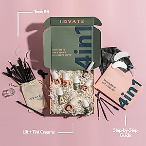 Lovate Beauty Lash Lift Kit with Color | Lash Lift Tool | Brow Lamination Kit | Eyelash Lift Kit | Eyelash Perm Kit | Eyebrow Lamination Kit