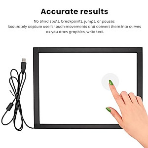 IR Touch Screen Overlay, Plug and Play Infrared Touch Frame for Digital Signage for Touch Kiosks, Desktop PC (22 inch)