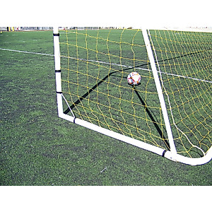 Official Size 24 X 8 X 5 Ft. Steel Soccer Goal. Heavy Duty Frame w/Net. Tournament, Regulation Size. Professional Portable Practice Training Aid. 24 X 8, 24x8(1Net)
