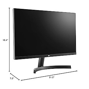 LG 27ML600M-B 27” Full HD IPS 3-Side Borderless Monitor with Dual HDMI, Black