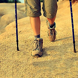 Lainrrew 24 Pack Trekking Pole Tips, Durable Hiking Poles Replacement Rubber Tips Protector Walking Sticks Caps Ends Rubber Feet for Most Standard Hiking Walking Trekking Poles