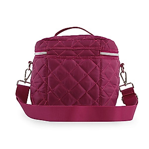 BEBE Women's Gigi Reusable Insulated Lunch Box Tote Bag, Wine, One Size