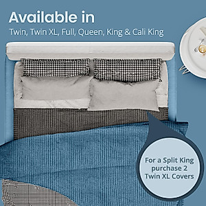 SafeRest Zippered Mattress Protector - Premium 9-12 Inch Waterproof Mattress Cover for Bed - Breathable & Noiseless Washable Mattress Encasement - Queen