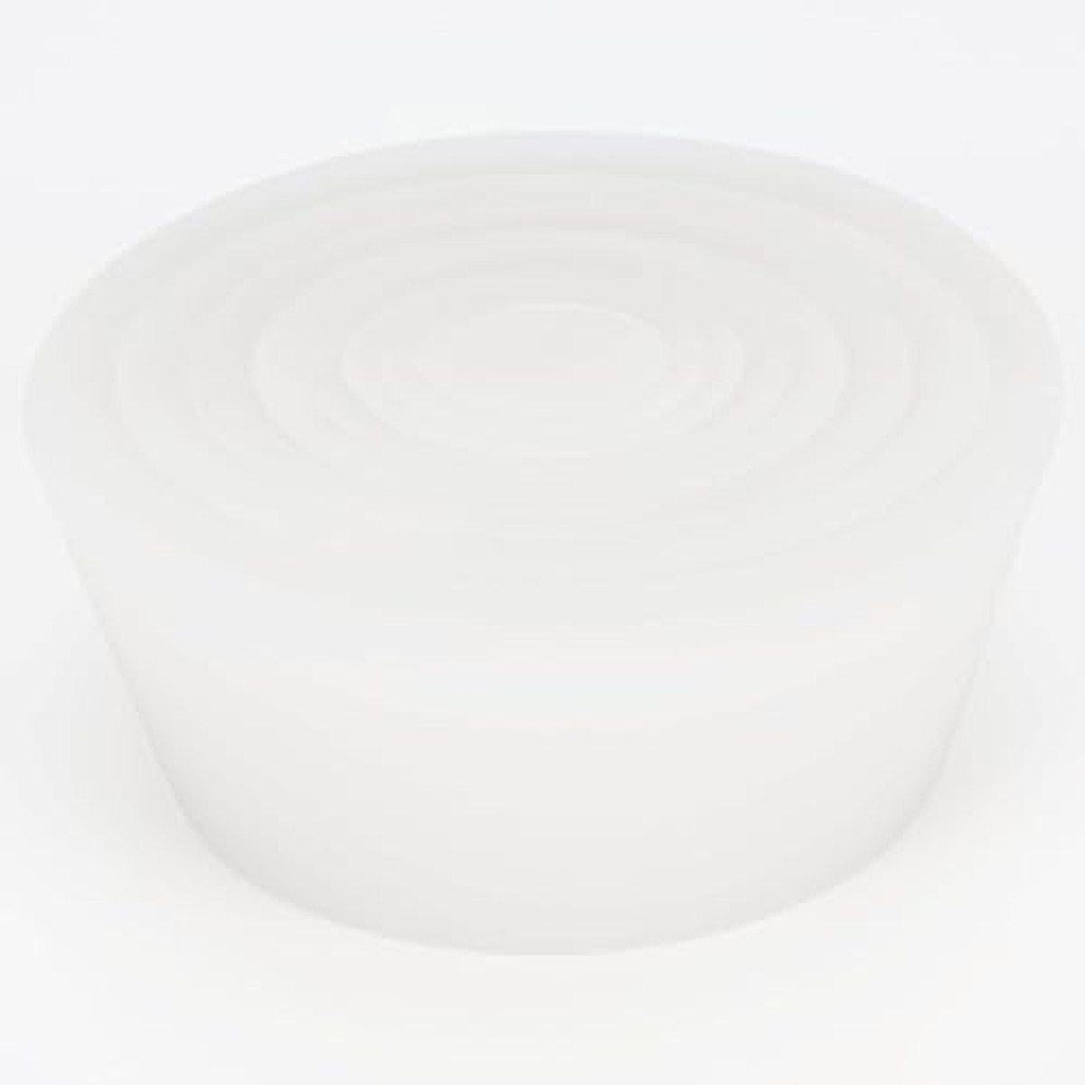 Labasics Filter Adapter Cones, Durable Tapered Collar Silicone Stopper Buchner Funnel Flask Cones Adapter Set, Wear Resistance Smooth Surface, Pack of 9, White