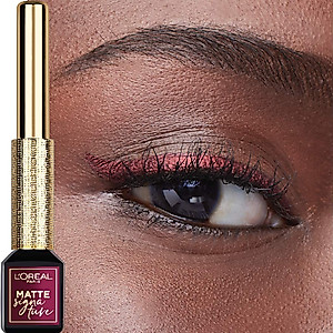 L’Oréal Paris Makeup Matte Signature Liquid Dip Eyeliner, Waterproof, Precise and Easy Application, All Day Wear, Vivid Matte Finish, Burgundy, 0.07 fl; Oz.