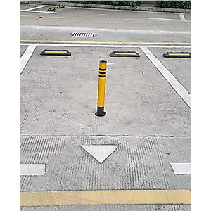 HEIMP Parking Post, Parking Barrier, for Parking Lot Column Parking Space Lock Floor Lock Thickened Parking Thickened Column Parking Lock and Floor Lock Column Parking