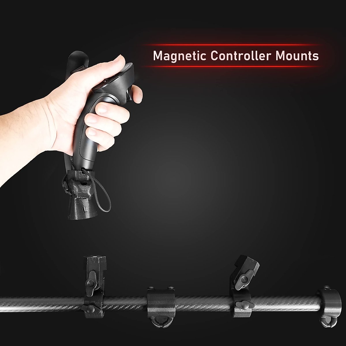 DeadEyeVR Annihilator 2 - VR Magnetic Carbon Fiber Rifle Adapter Stock Controller Attachment Accessory for Virtual Reality (Index - Sling - AR15)