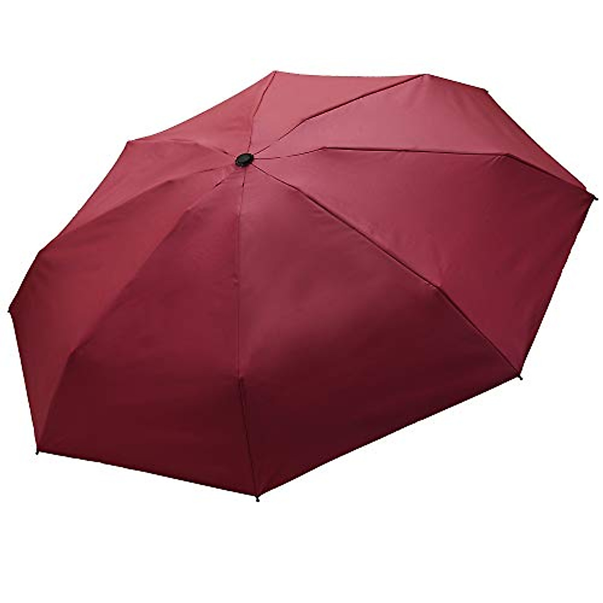 Goothdurs Mini Travel Compact Windproof Umbrella - Small Folding Lightweight Sun & Rain Umbrellas with 95% UV Protection for Women Men