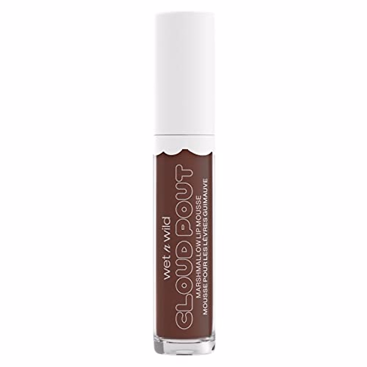 wet n wild Lip Cream Cloud Pout w/ Marshmallow, Dark Brown Love You Smore | Argan Oil | Vitamin E | Marshmallow Flavored