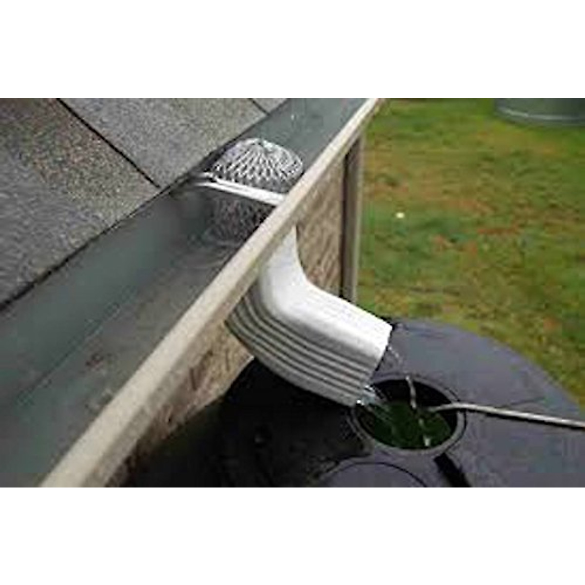 Gutter Guard 3 Inch Expand Aluminum Filter Strainer. Stops Blockage Leaves Debris. Pack of 4. by Massca (Aluminum 3 inch)