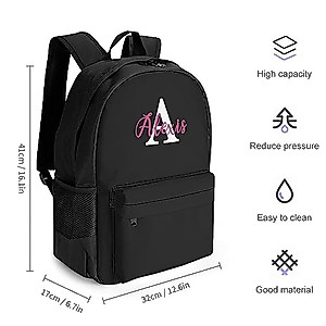 Custom Backpack Personalized Backpack With Add Your Name/Text,Casual Shoulder Bag Customize Travel Laptop Backpack for Women