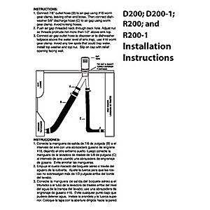 Westbrass Plastic Air Gap, 2 Pack, Polished Chrome, D200P-CP-PK