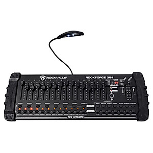 Rockville ROCKFORCE 384 Channel DMX Controller+Rechargeable Receiver+Transmitter